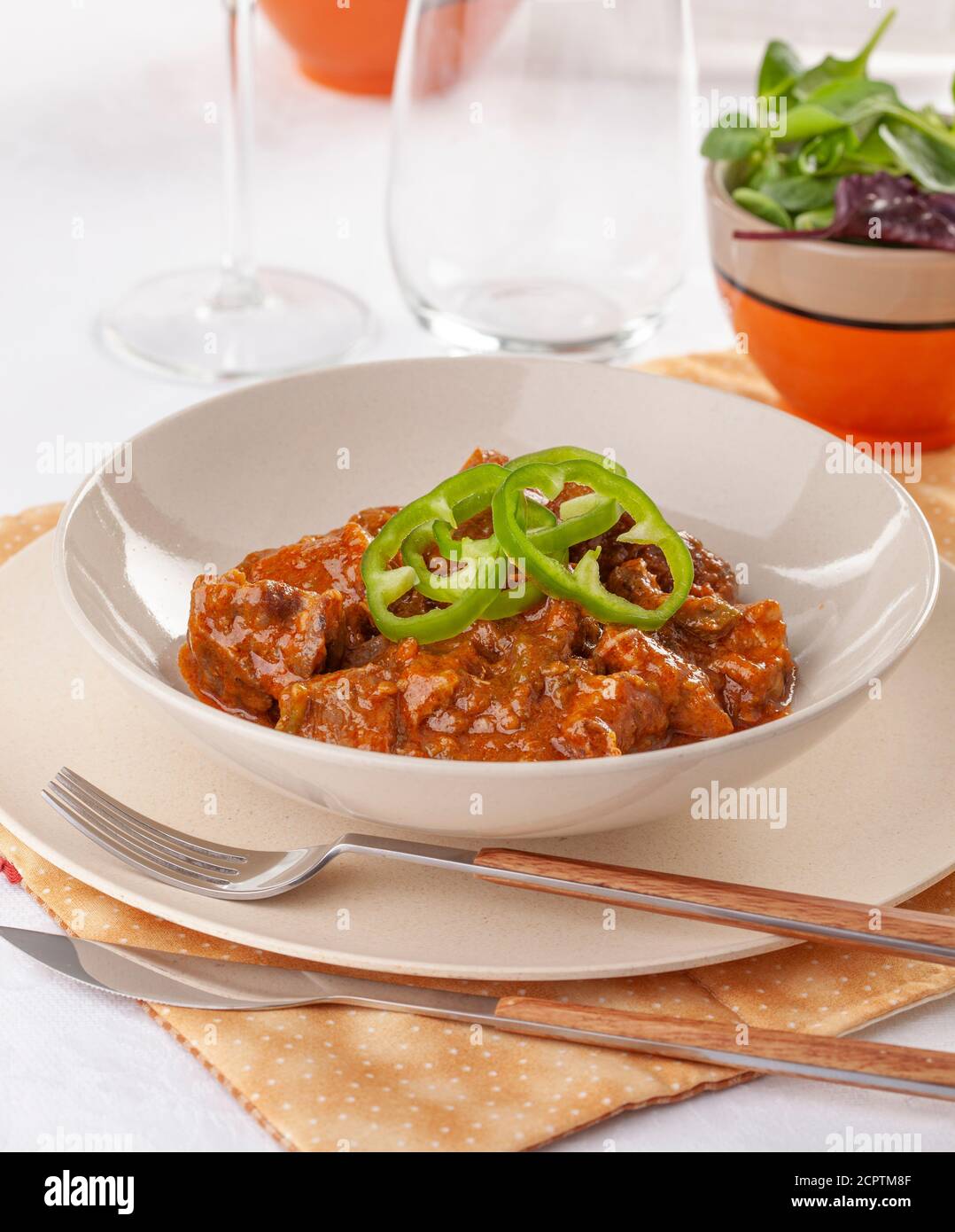 Porkolt traditional hungarian food hi-res stock photography and images ...