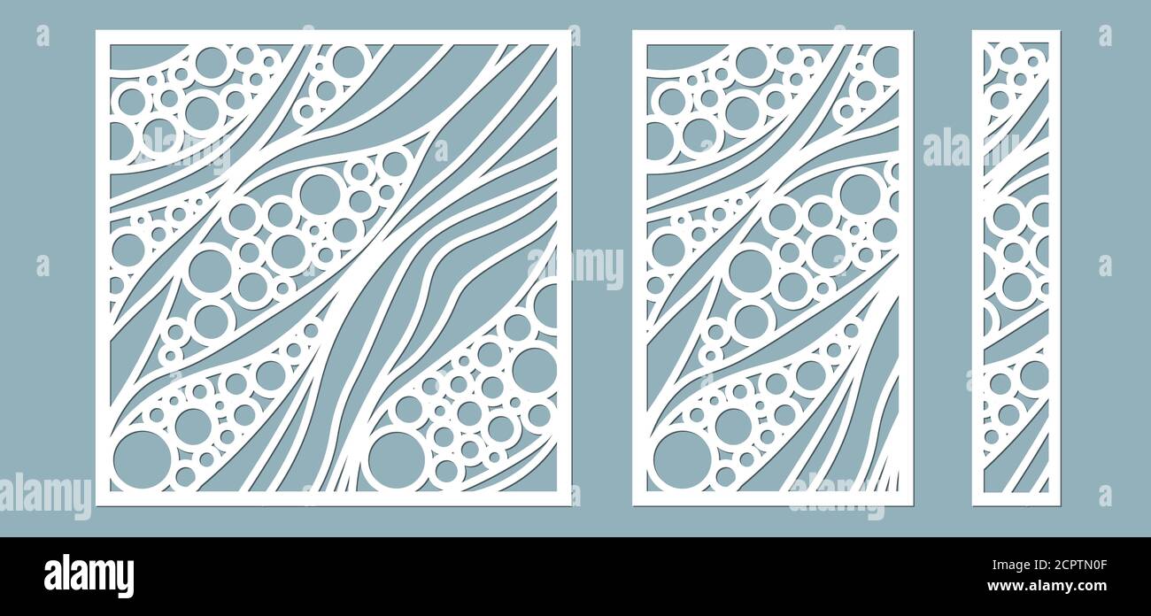 Vector illustration. Decorative panel lines, circles, balls, laser ...