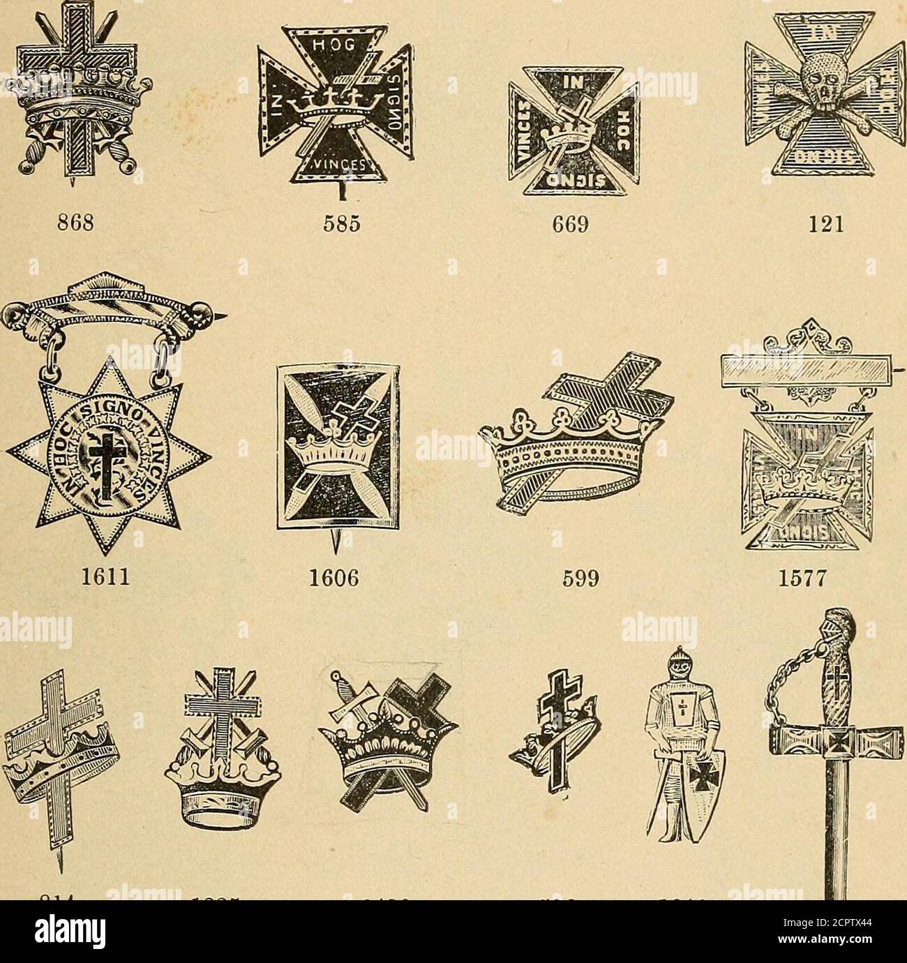Printable Masonic Knights Templar Emblems