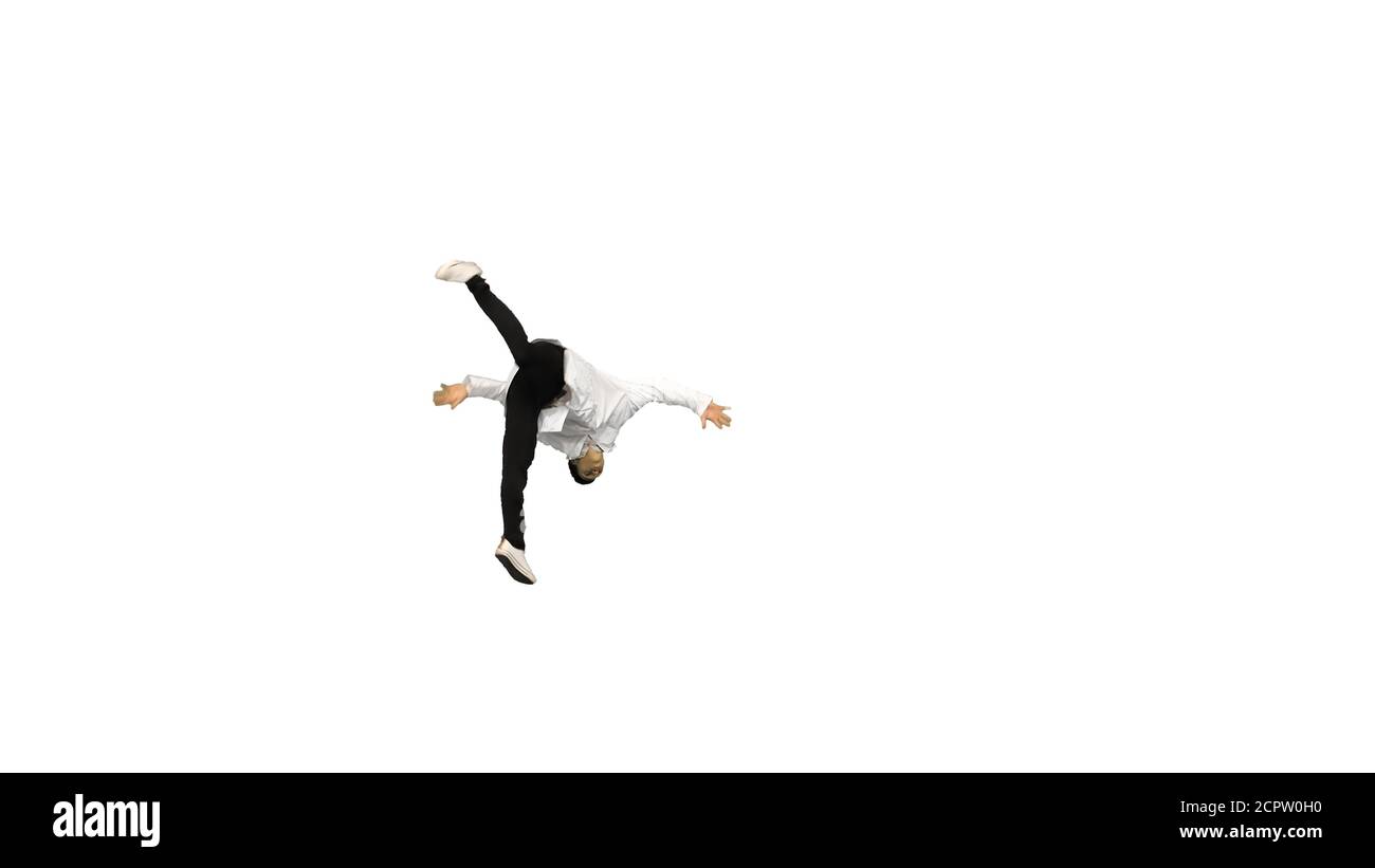 Man energy parkour Cut Out Stock Images & Pictures - Alamy