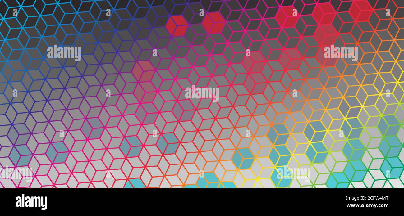 Cube hexagon pattern vector background Stock Vector Image & Art - Alamy