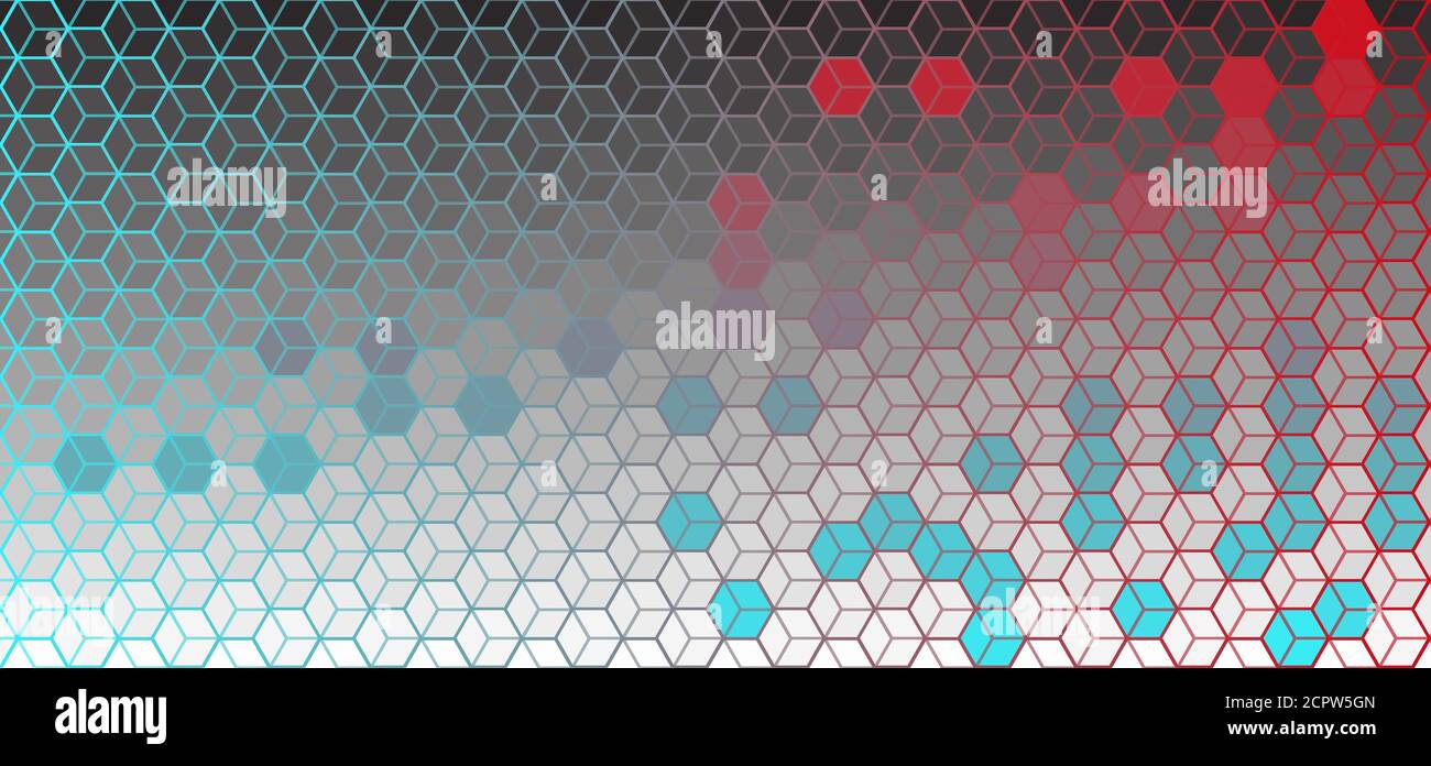 Background for captions on the video. Cube hexagon pattern vector background Stock Vector Image ...