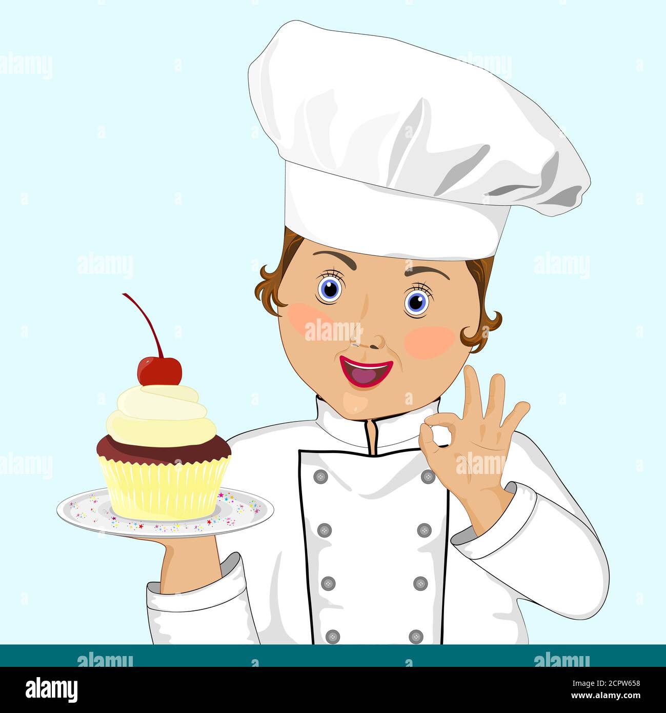 Clipart De Chef Pastelera