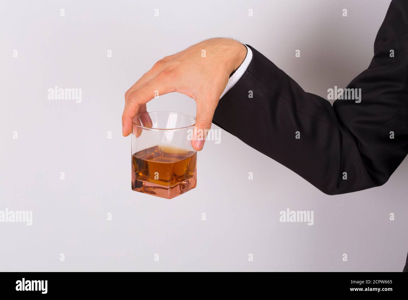 tycoon, grey background Stock Photo - Alamy