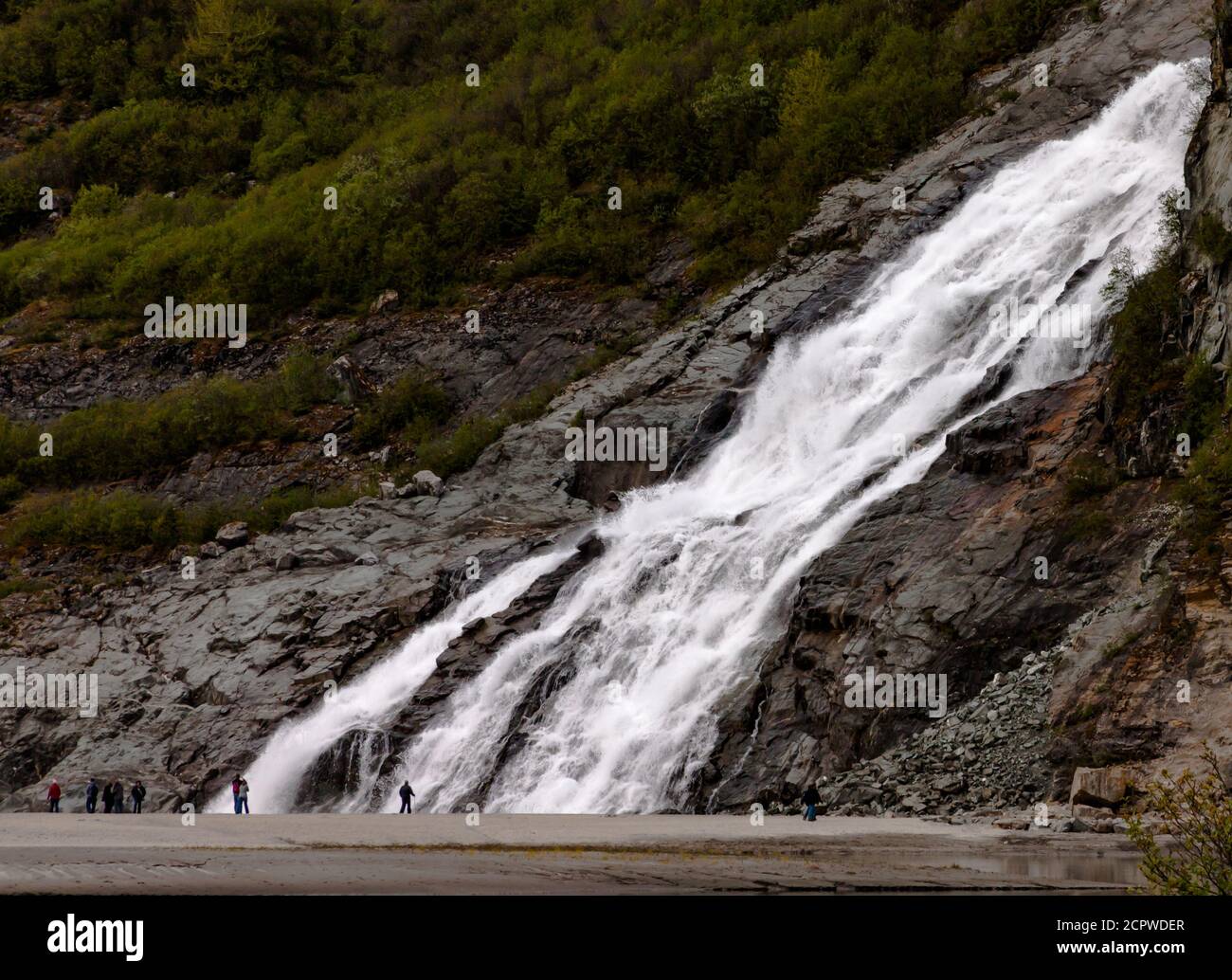Alaska has a multitude of waterfalls of many types from rivers to ...