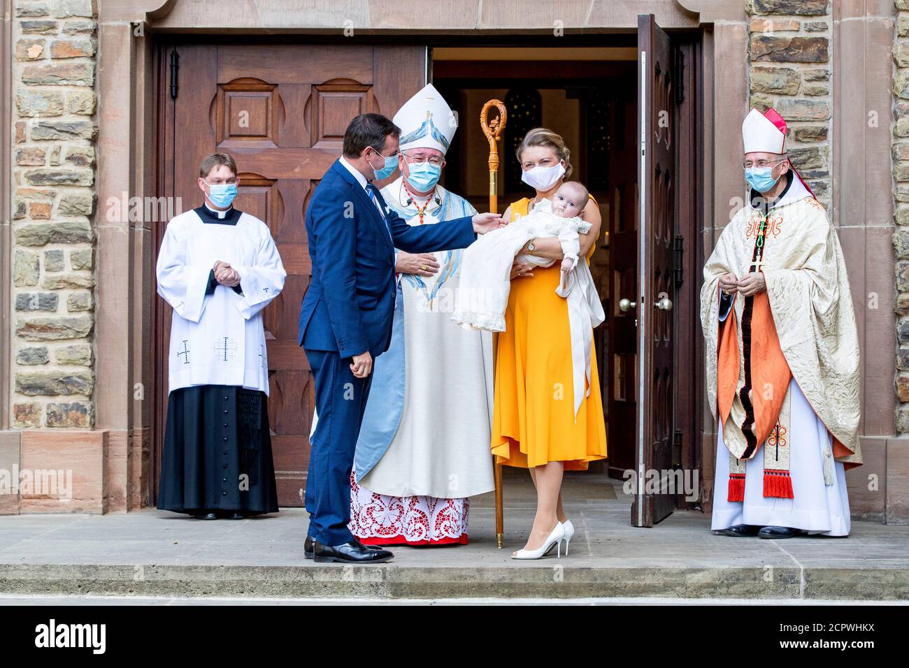 Clevaux, Luxembourg. 19th Sep, 2020. Hereditary Grand Duke Guillaume, Hereditary Grand Duchess ...