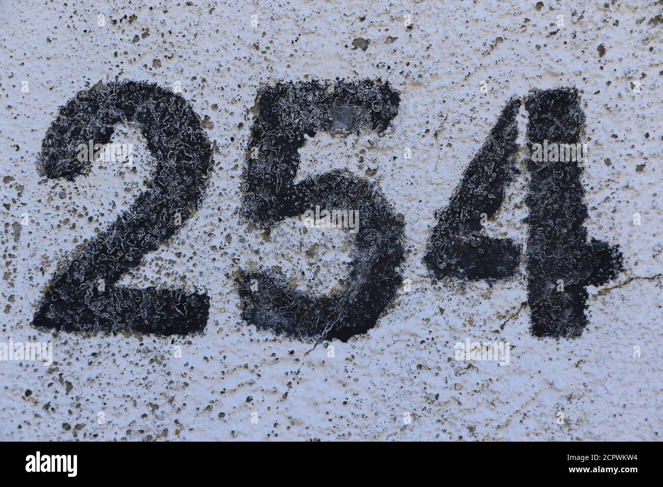 House number 254 in the city of Costa da Caparica, Portugal Stock Photo ...