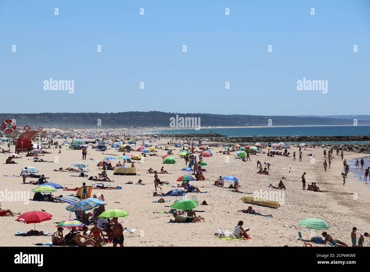 Costa da Caparica Beach, Portugal Stock Photo - Alamy