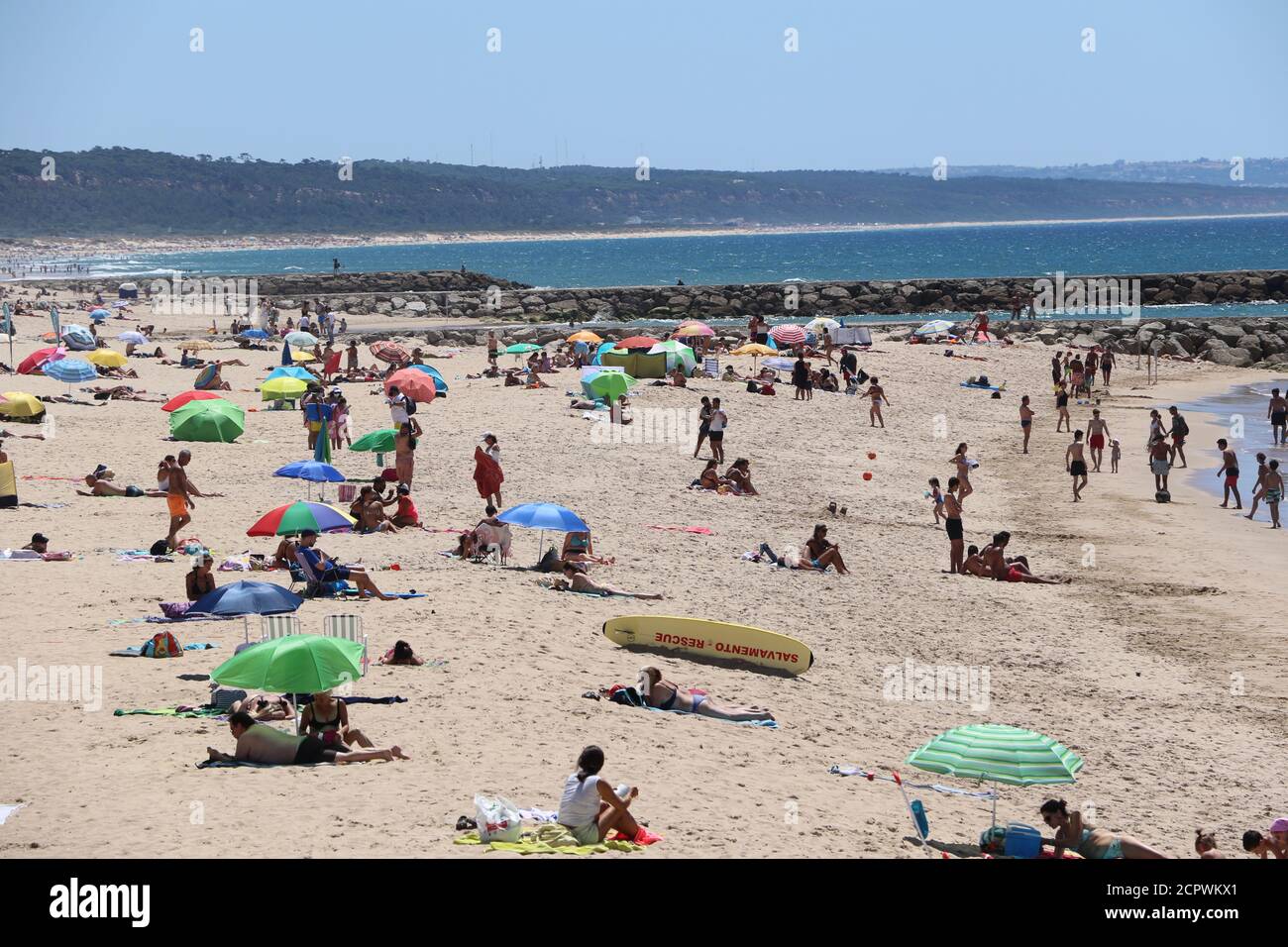 Costa da Caparica Beach, Portugal Stock Photo - Alamy