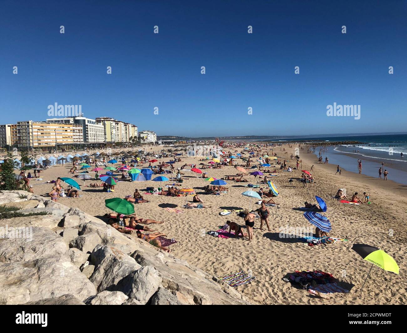 Costa da Caparica Beach, Portugal Stock Photo - Alamy