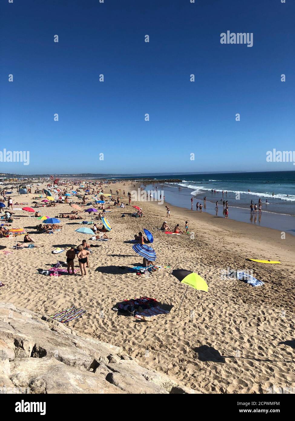Costa da Caparica Beach, Portugal Stock Photo - Alamy