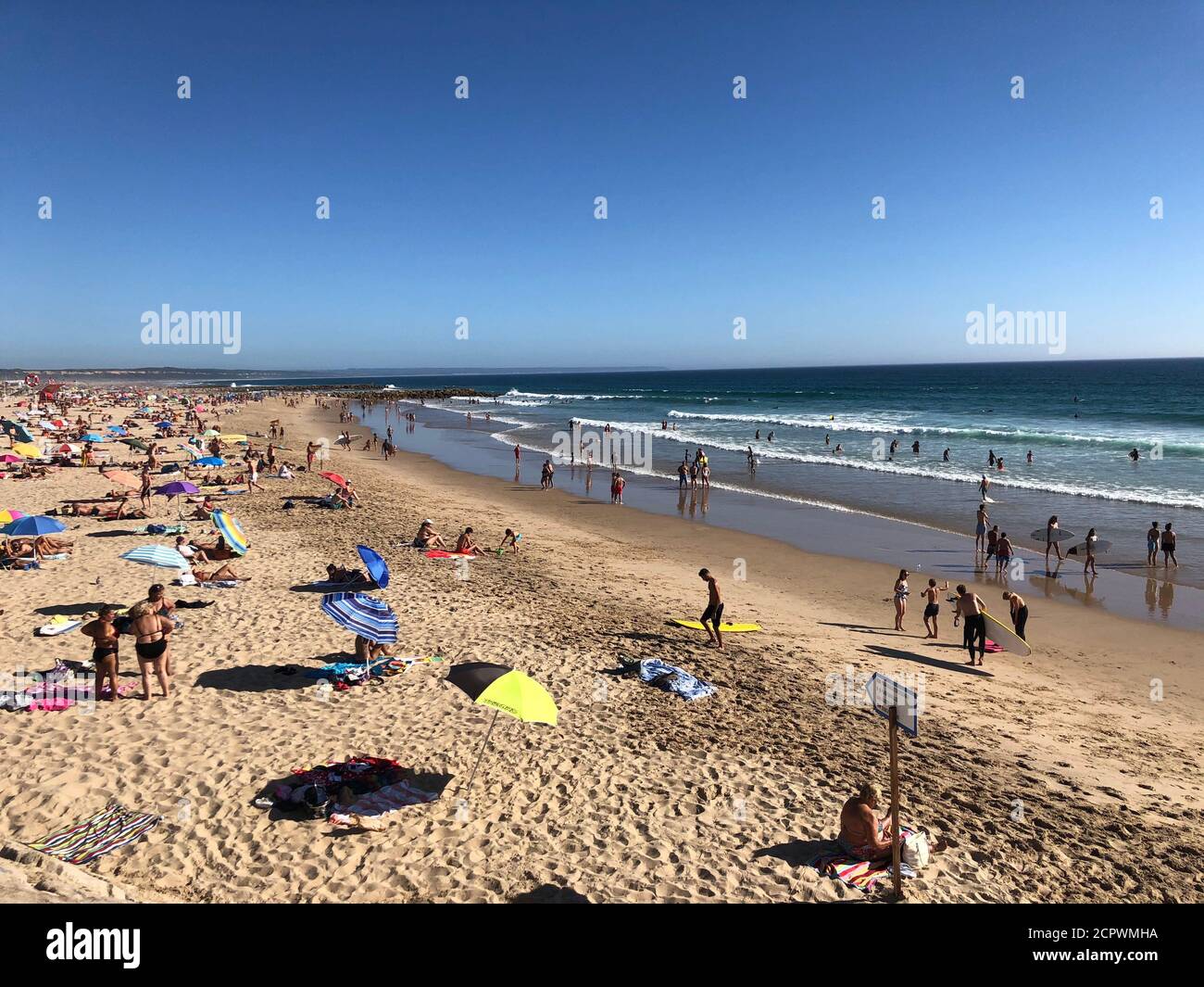 Costa da Caparica Beach, Portugal Stock Photo - Alamy