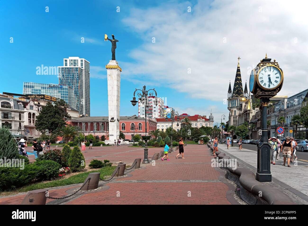 The central Europe square in Batumi, Georgia Stock Photo - Alamy