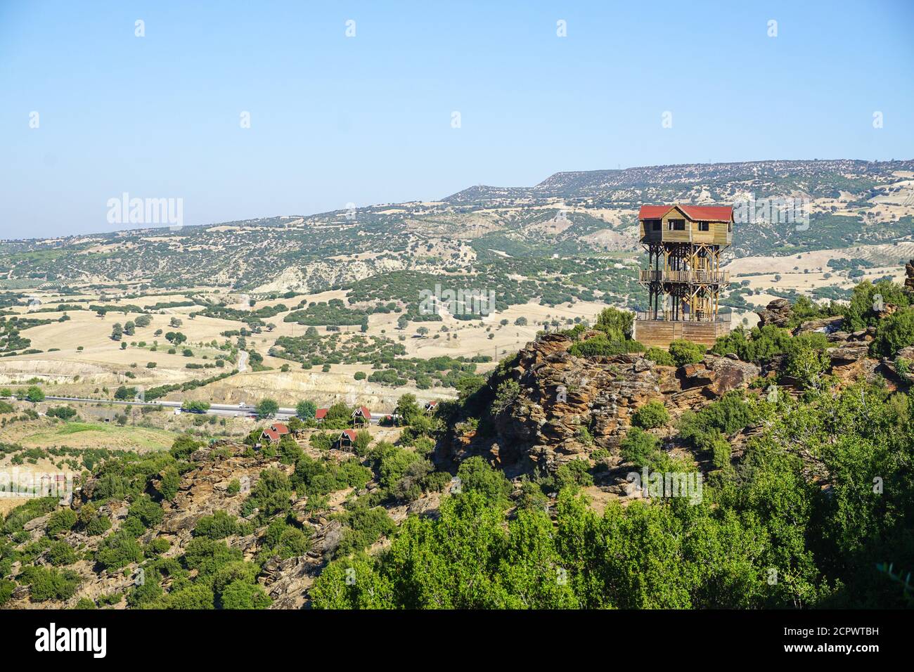 Tas yaran valley in Usak Turkey. Natural rock formations created by the ...