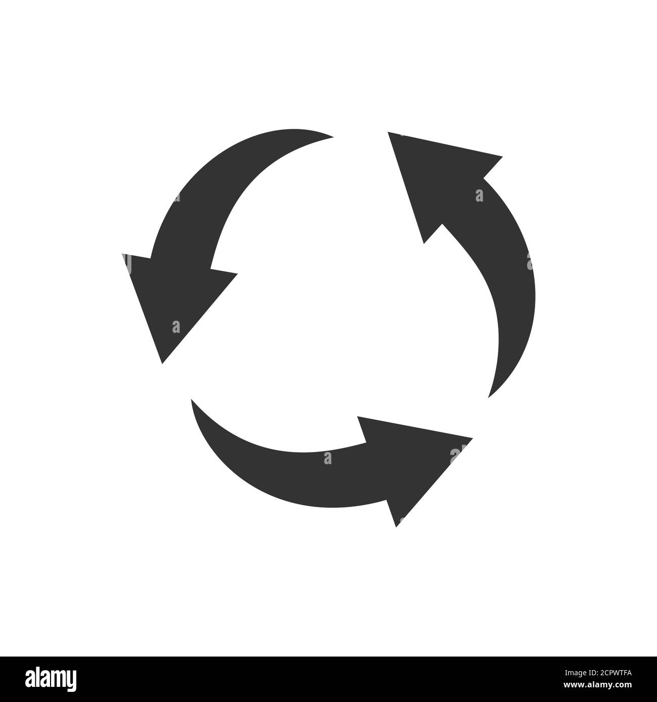 Zero waste and reuse symbol vector illustration. Sign of recycle with ...