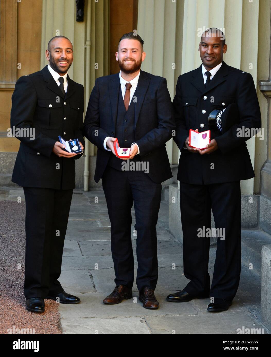 Awarded In Investiture Ceremony Buckingham Palace High Resolution Stock ...