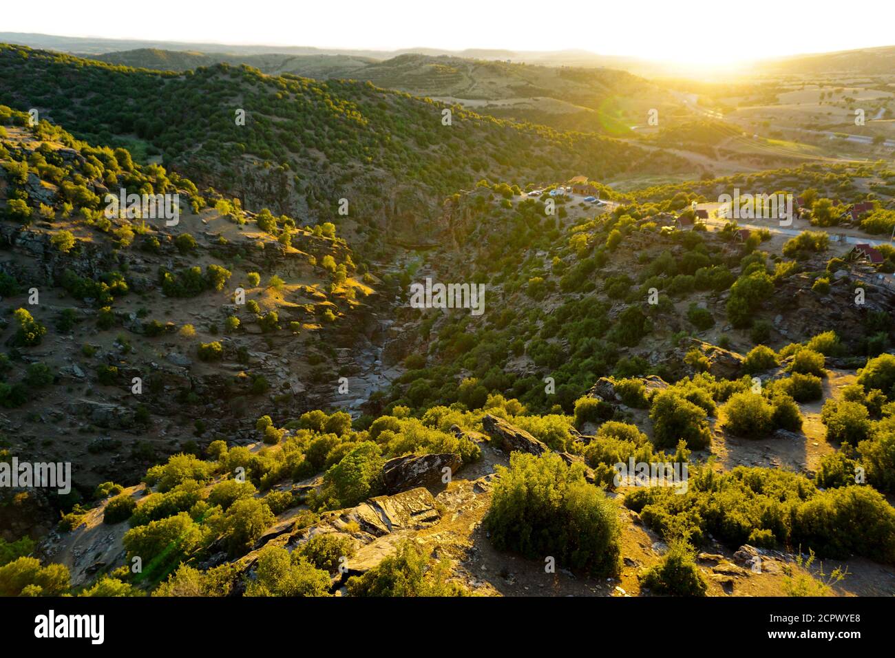 Panorama landscape rock formations tasyaran hi-res stock photography ...