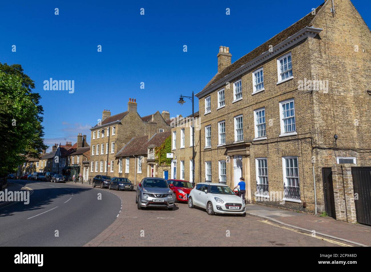General view down St Mary's Street in the historic centre of Ely ...