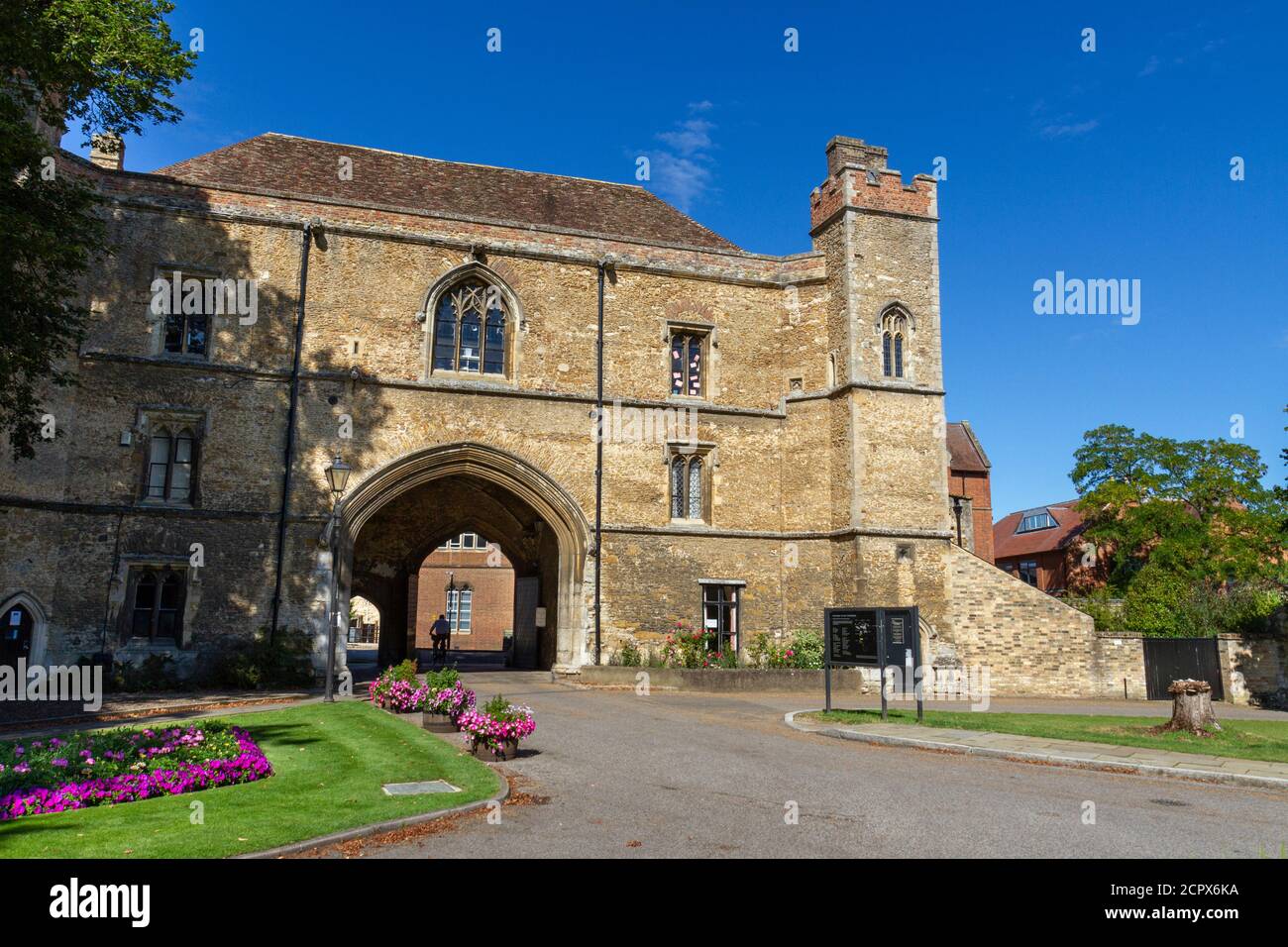 The Porta Gate, Gateway to Ely Monastery and leading into Dean's Meadow ...