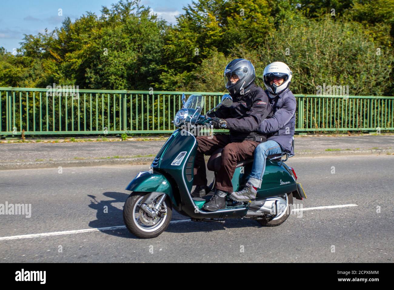 2019 Green modern Piaggio Vespa GTS 300 Touring ABS Scooter; Motorbike ...