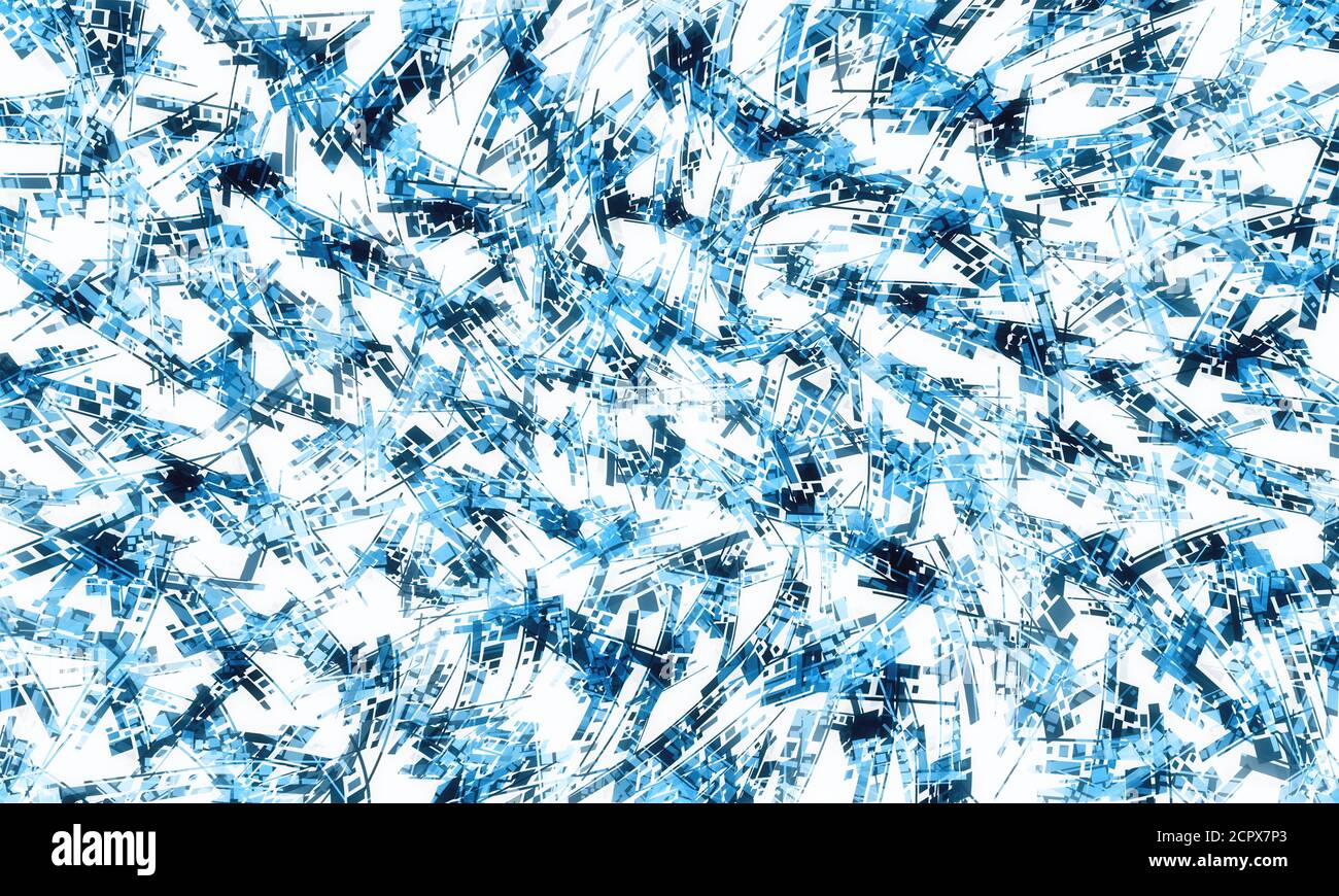 Abstract light blue streaks patterns on wide white background Stock ...