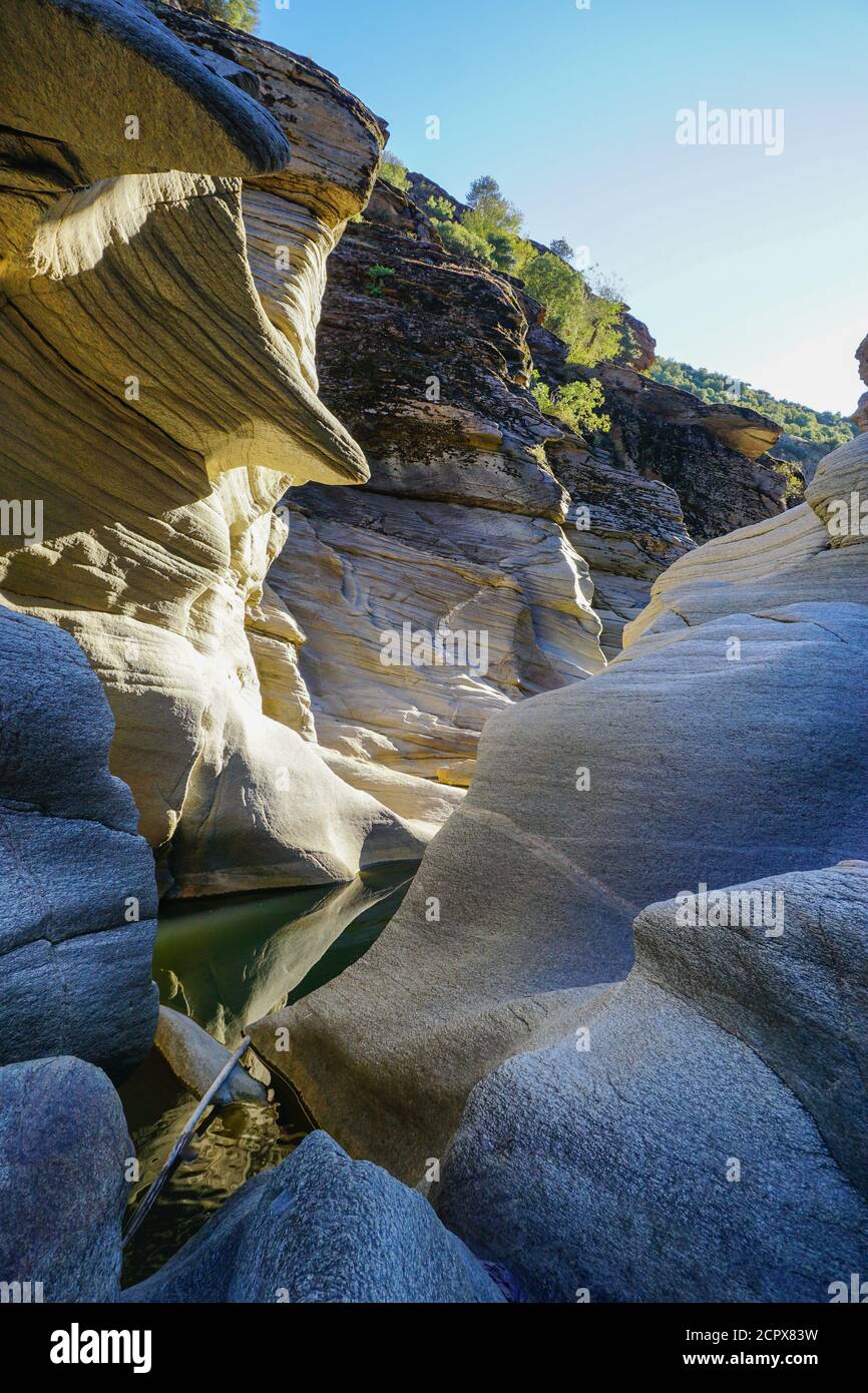 Panorama landscape rock formations tasyaran hi-res stock photography ...