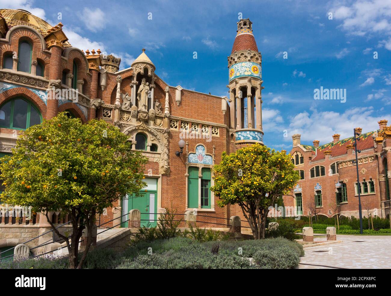 Barcelona, Hospital Sant Pau, masterpiece of modernism, historic ...