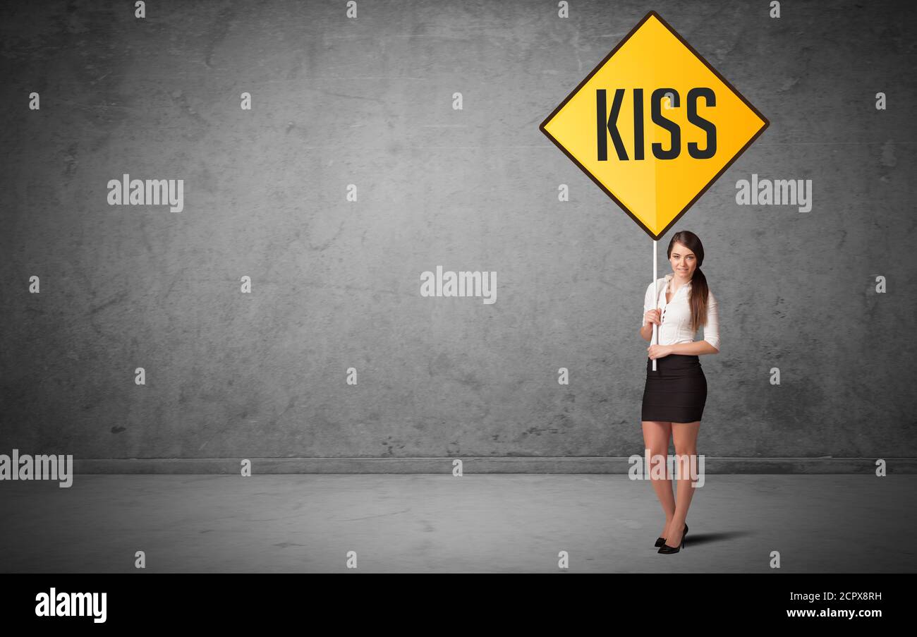 Stop And Kiss Sign High Resolution Stock Photography and Images - Alamy