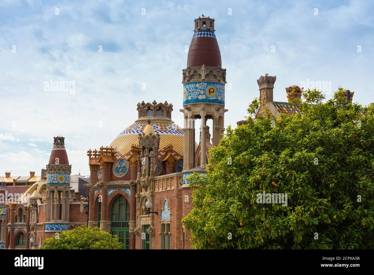 Barcelona, Sant Pau Hospital, masterpiece of modernism, Unesco World ...