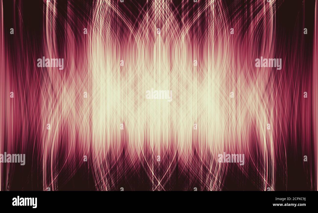 Abstract red glowing blurred line patterns with white distorted streaks ...