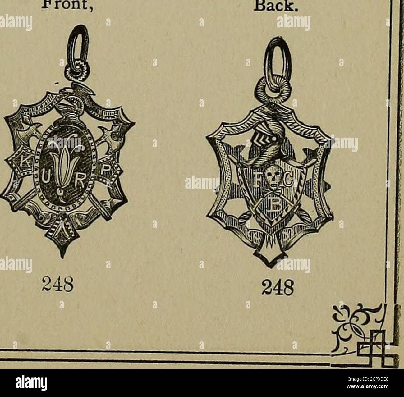 . Illustrated catalogue of solid gold society emblems, pins and charms ...