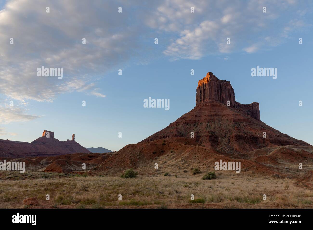 Sunrise Landscape in Castle Valley Near Moab Utah Stock Photo - Alamy