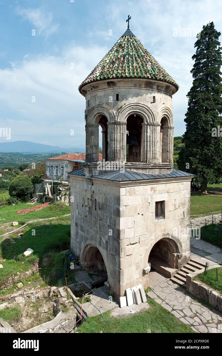 The bell tower of Gelati monastery, Kutaisi in Georgia Stock Photo - Alamy