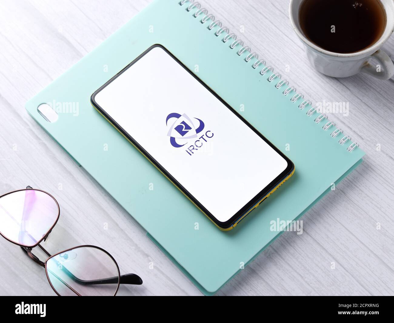 Assam, india - September 12, 2020 : Irctc logo on phone screen stock ...