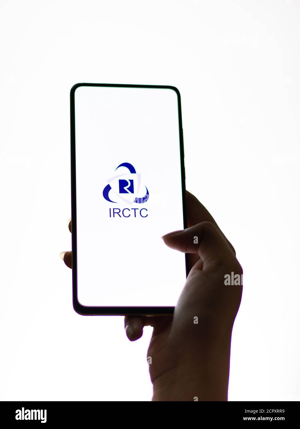 Assam, india - September 12, 2020 : Irctc logo on phone screen stock ...