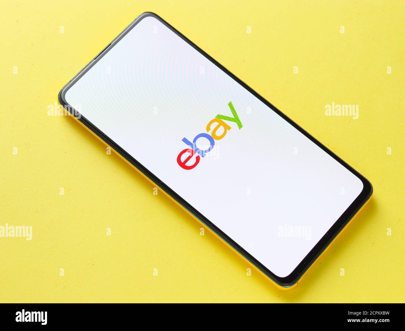 Assam, india - September 12, 2020 : Ebay logo on phone screen stock ...