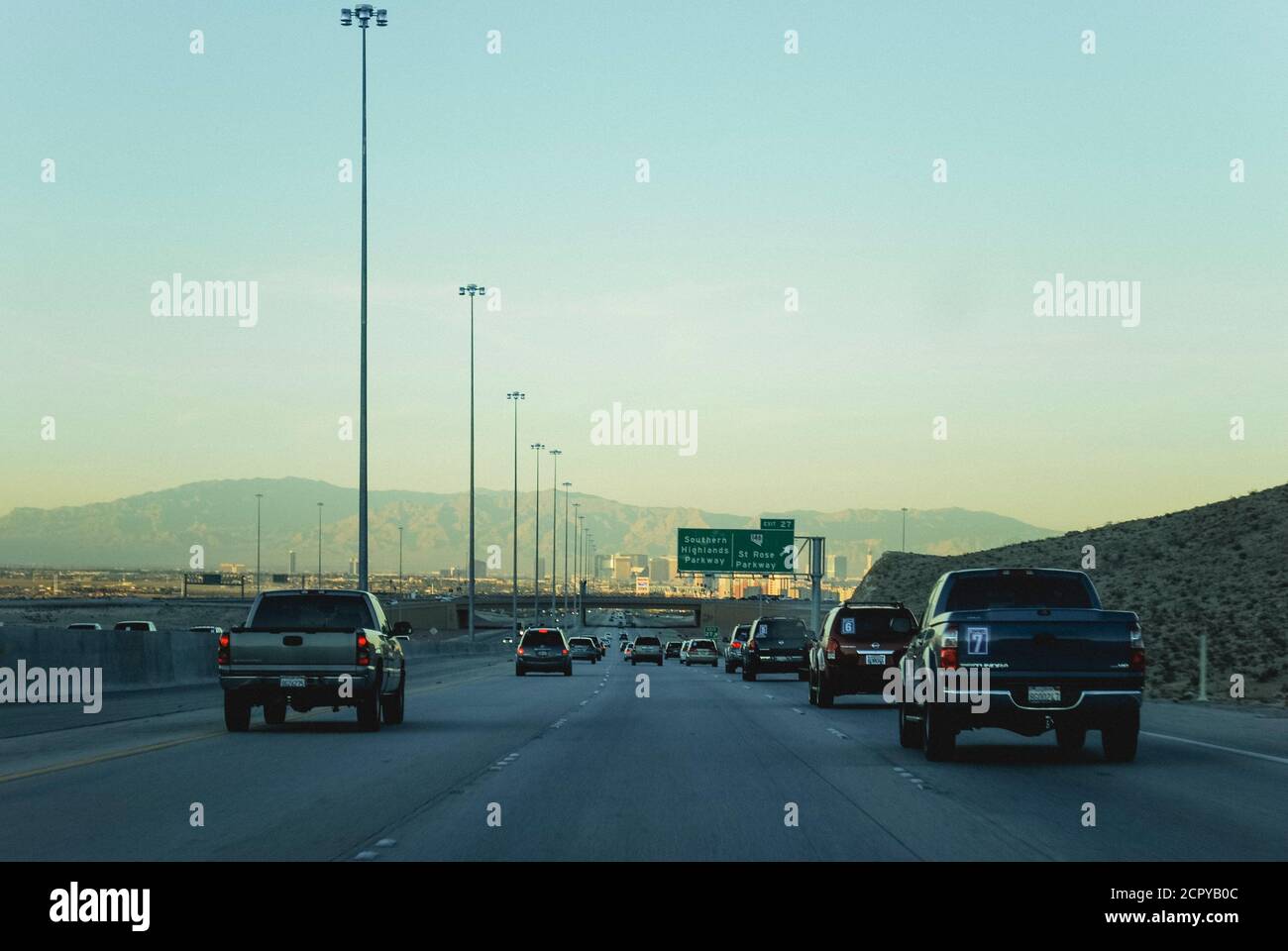 Las vegas highway hi-res stock photography and images - Alamy
