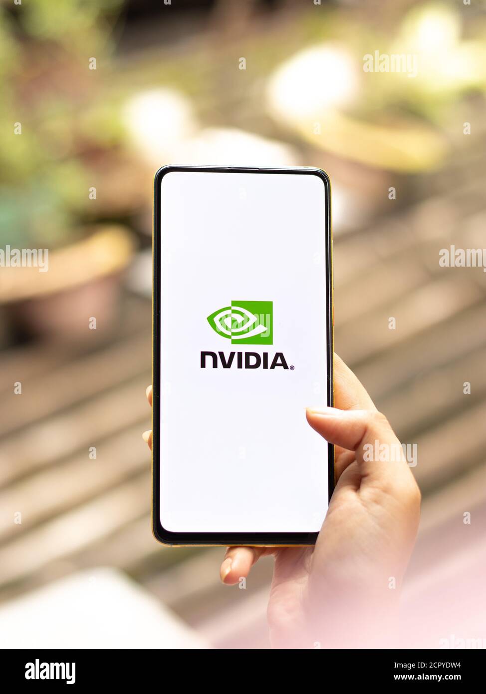 Arm holdings phone hi-res stock photography and images - Alamy