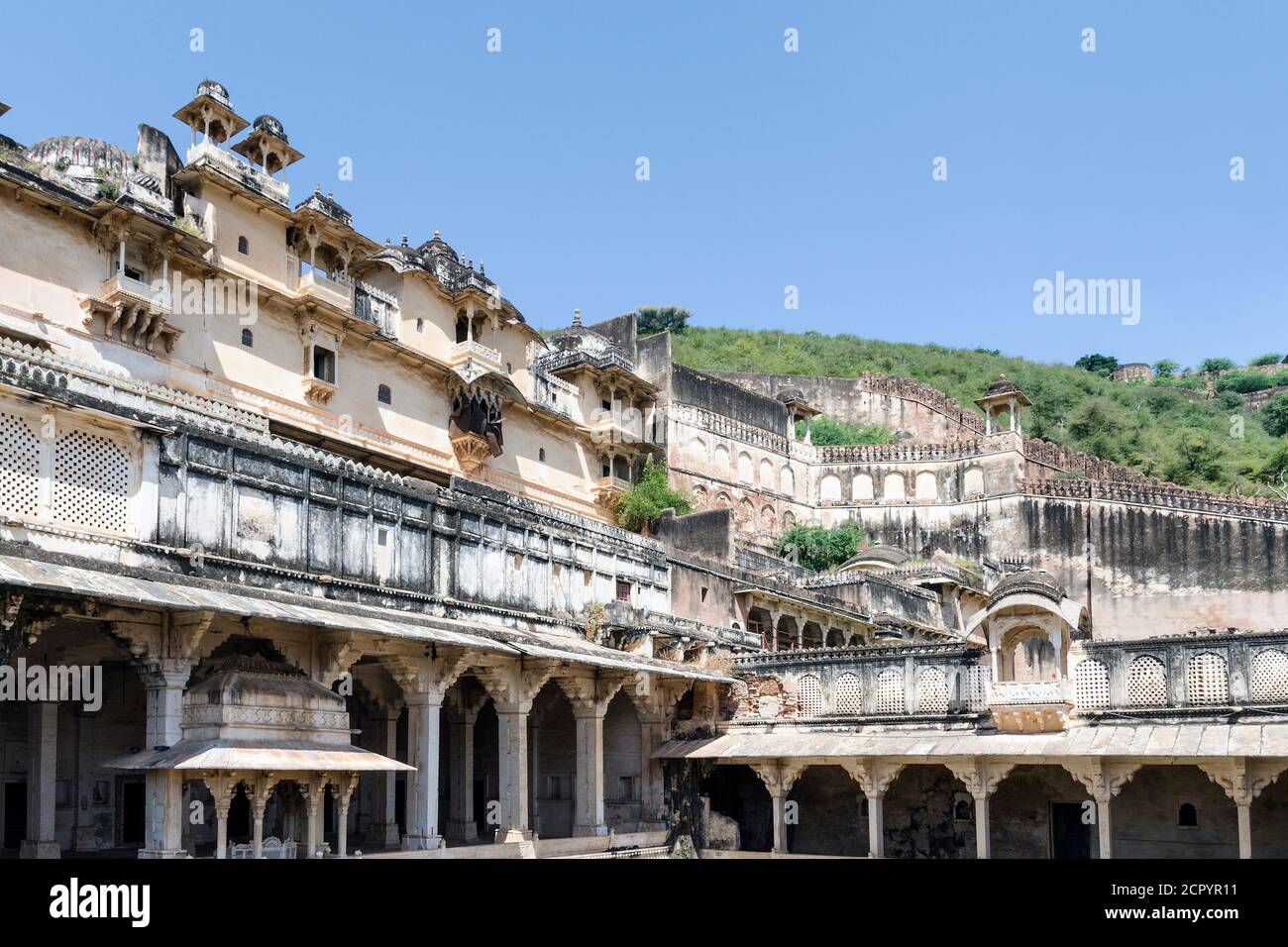 Chhatra Mahal facade and exterior, Garh Palace, Bundi, India Stock ...