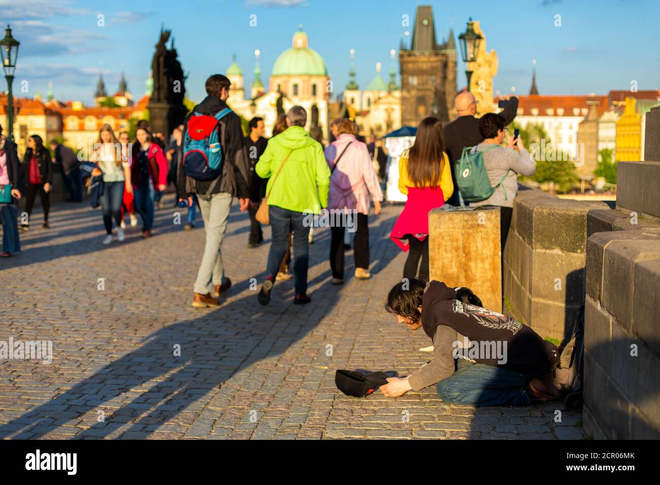 Man on knees begging in hi-res stock photography and images - Alamy