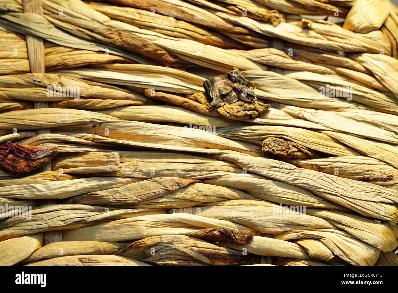 Straw mat texture template seamless background Stock Photo - Alamy