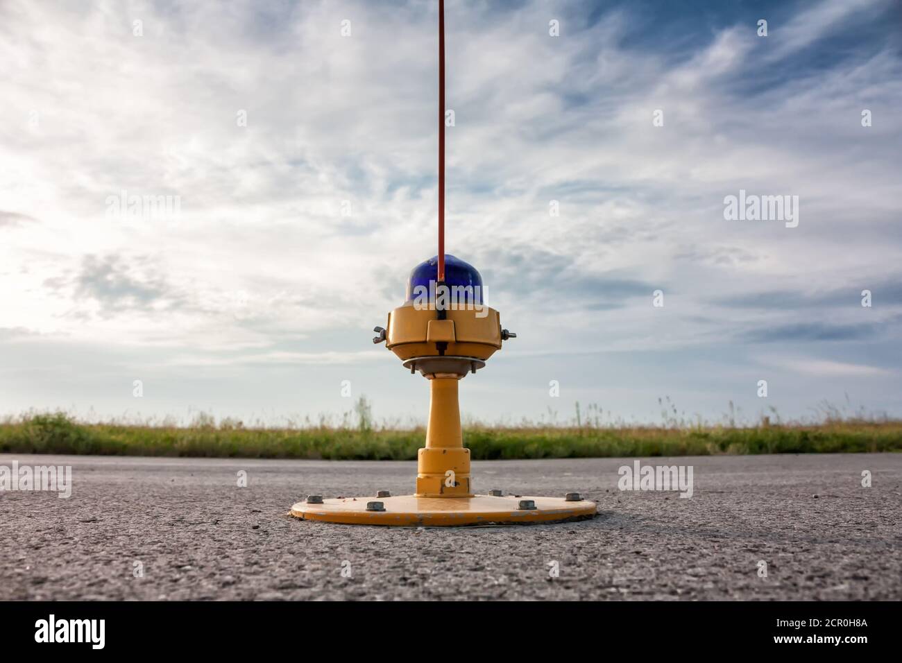 Taxiway, side row lights Stock Photo - Alamy