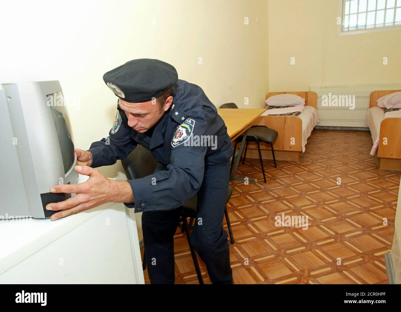 Tv in prison cell hi-res stock photography and images - Alamy