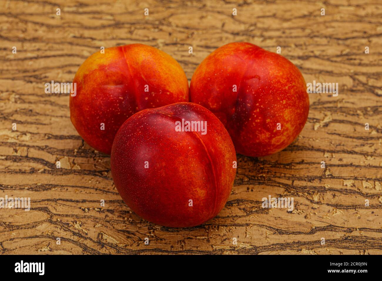 Ripe sweet tasty red Nectarine fruit Stock Photo - Alamy