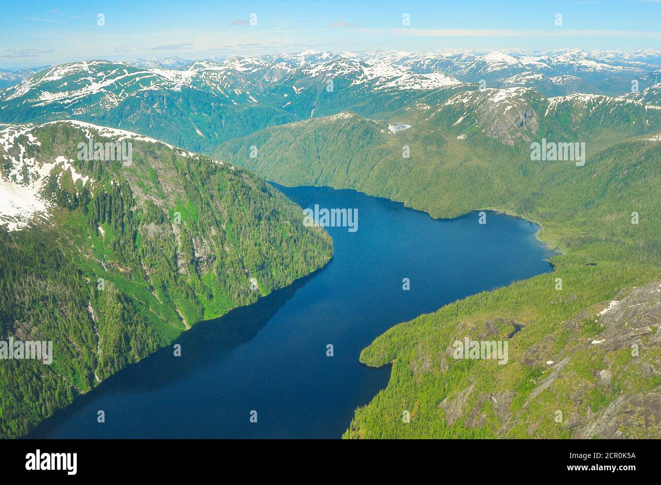 Misty Fjords National monument aerial view, Ketchikan Alaska Stock ...