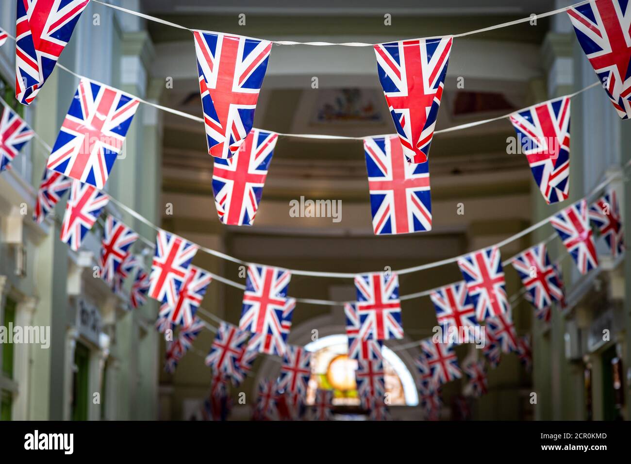 Union jack bunting white background hi-res stock photography and images ...