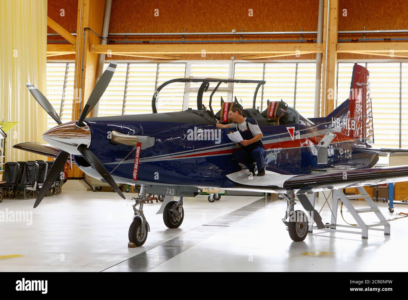 Pilatus airplane cockpit hi-res stock photography and images - Alamy
