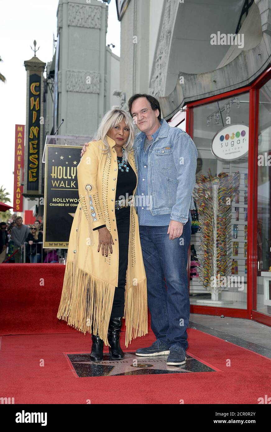 Pam grier quentin tarantino honored hi-res stock photography and images ...