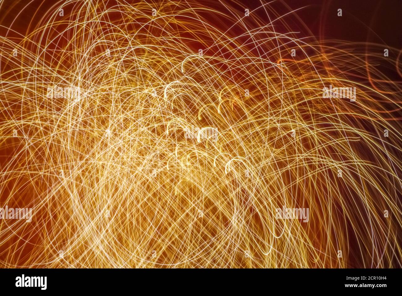 Long exposure abstract light painting sparks Stock Photo - Alamy