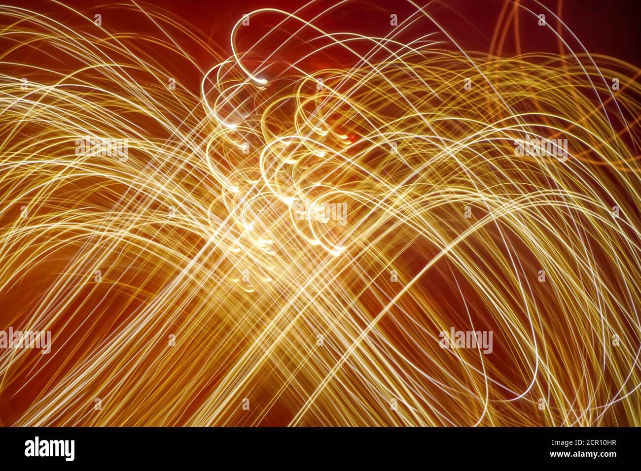 Long exposure abstract light painting sparks Stock Photo - Alamy